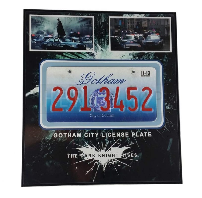 The Dark Knight Rises, Gotham City License Plate Display - HeroProp.com