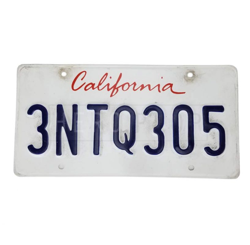 Paul Walker Production License Plate - The Fast and the Furious ...