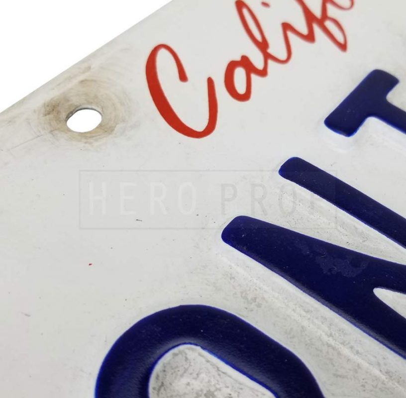 Paul Walker Production License Plate - The Fast and the Furious ...