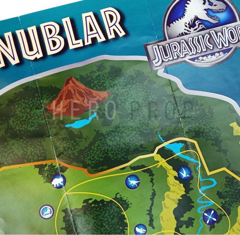 Jurassic World Visitor Map Brochure - HeroProp.com