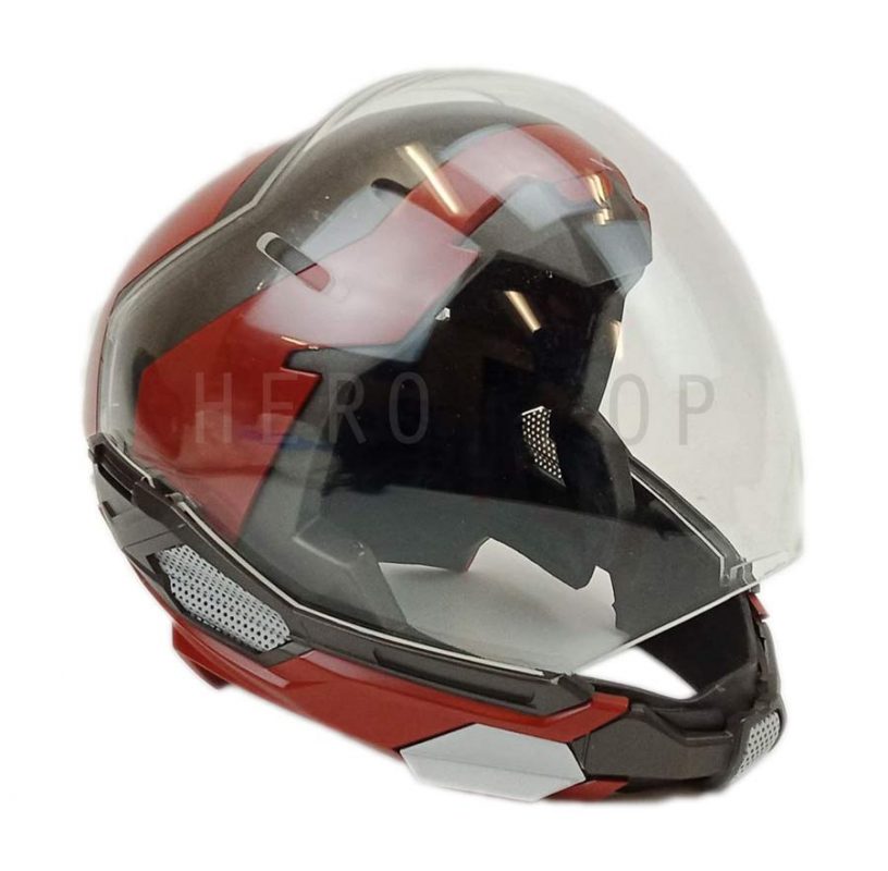 Red Leopard Flash Suit Helmet - HeroProp.com