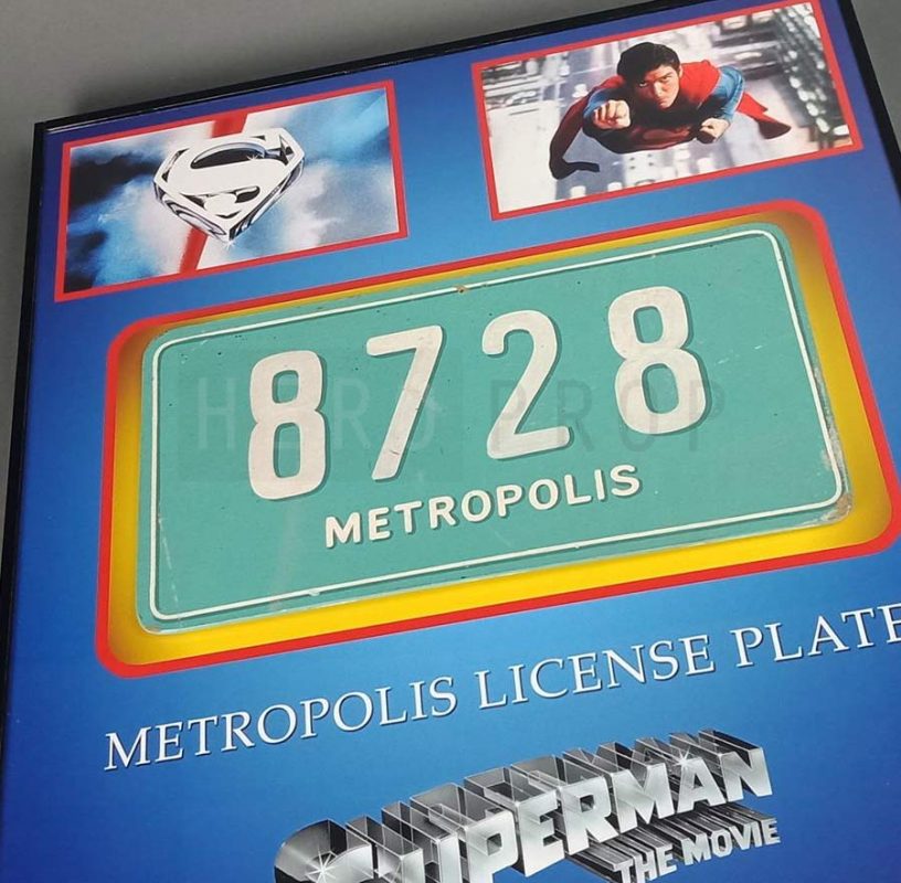 Superman Metropolis Licence Plate Display – HeroProp.com