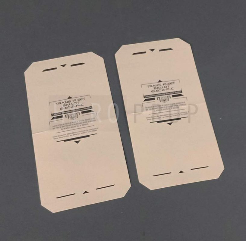 Battlestar Galactica - Set of Baltar & Roslin Ballot Cards - HeroProp.com