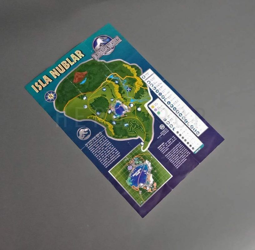 Jurassic World Visitor Map Brochure - HeroProp.com