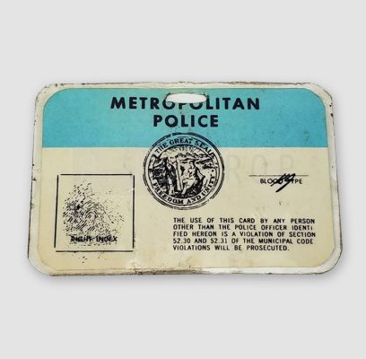 The Terminator, Lt. Traxler’s Police ID Card – HeroProp.com