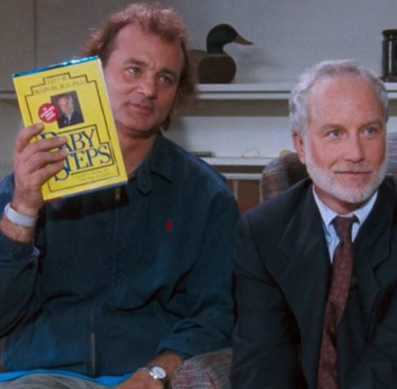 What About Bob - Baby Steps Production Book Cover - HeroProp.com