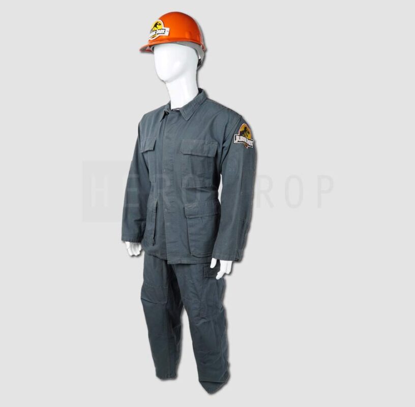 Jurassic Park - 'Dinosaur Handler' Uniform and Hardhat - HeroProp.com