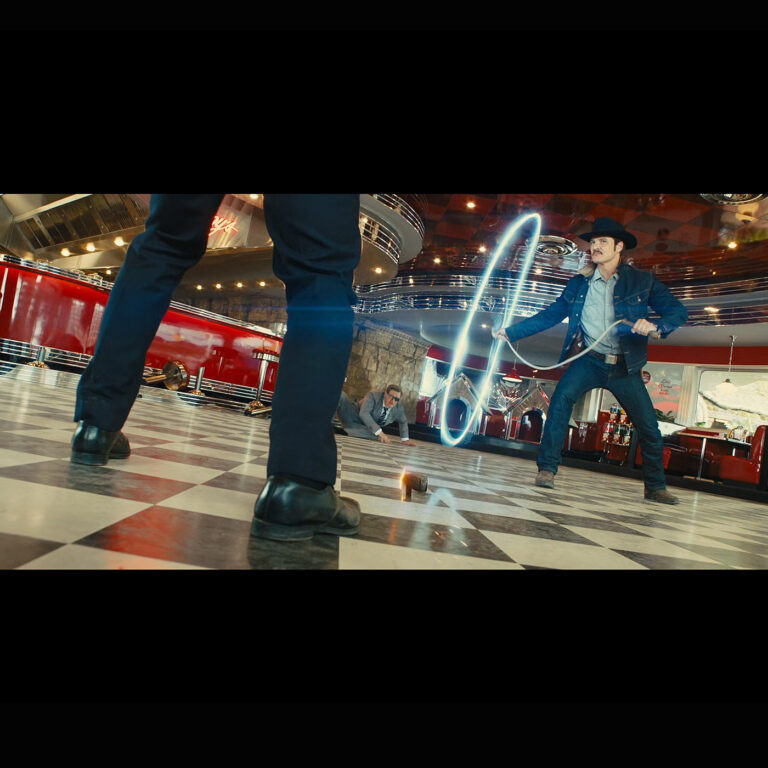 Kingsman The Golden Circle 2017 Gun Cut In Half From Laser Lasso