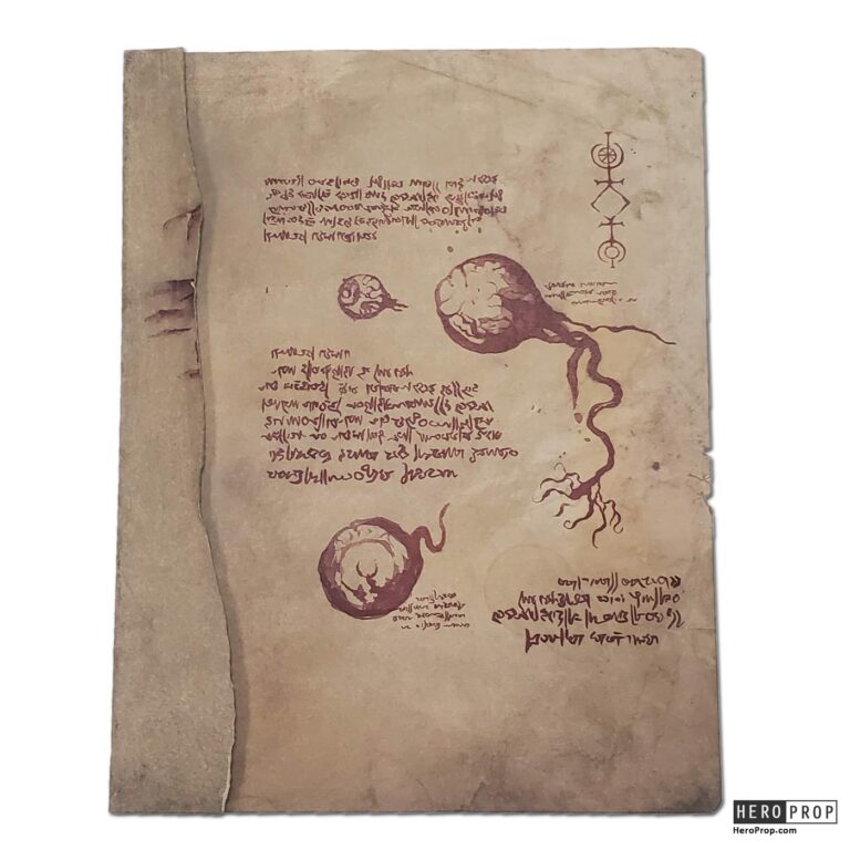 Ash vs Evil Dead - Necronomicon Prop Book of the Dead Page - HeroProp.com