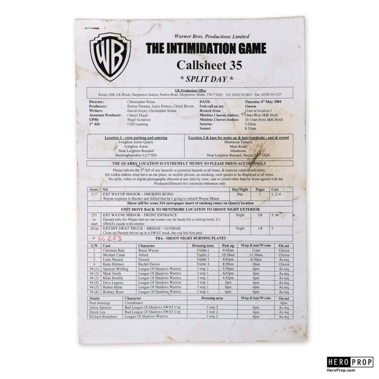 Batman Begins (2005) - Original Concept Storyboards - HeroProp.com