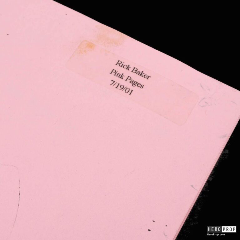 Rick Baker Script Revisions Men in Black II - HeroProp.com