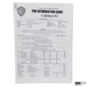 Batman Begins – “The Intimidation Game” Call Sheet and License Plate ...