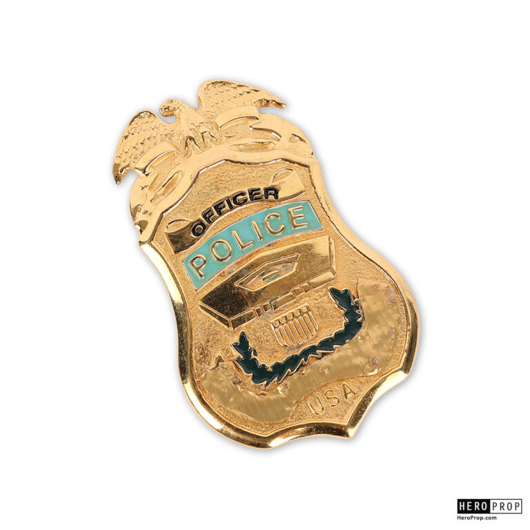 Stranger Things - Hawkins Lab Guard Gold Badge - HeroProp.com