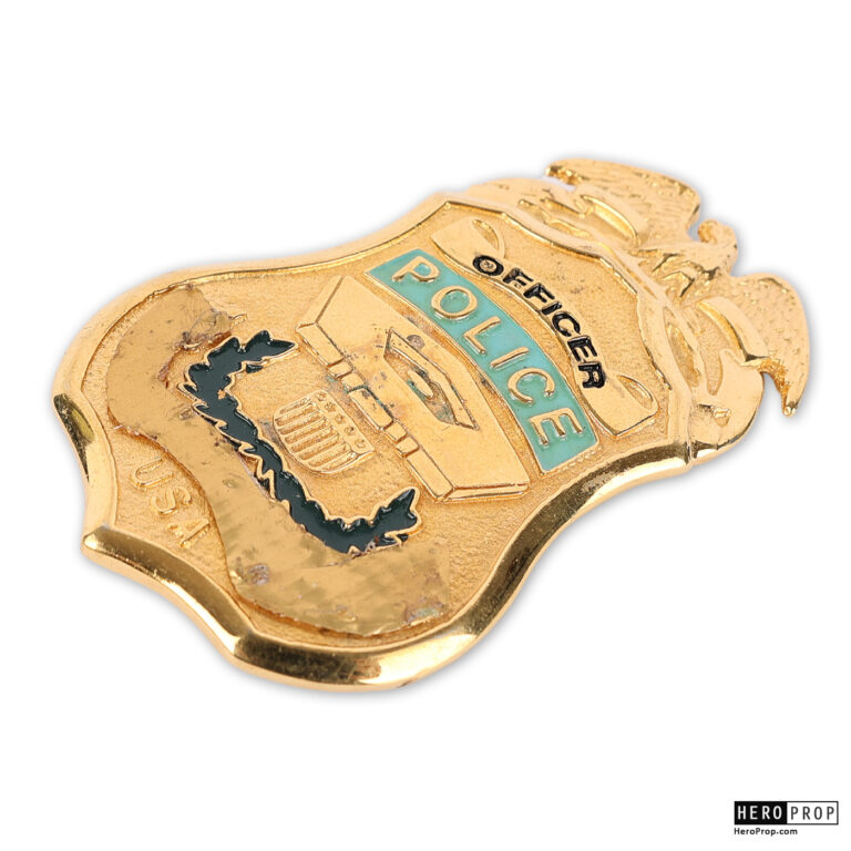 Stranger Things - Hawkins Lab Guard Gold Badge - HeroProp.com