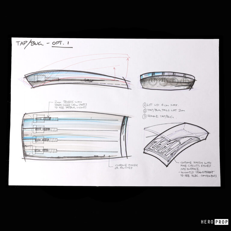 The Matrix (1999) - Original Agent Bug Concept Illustration - HeroProp.com